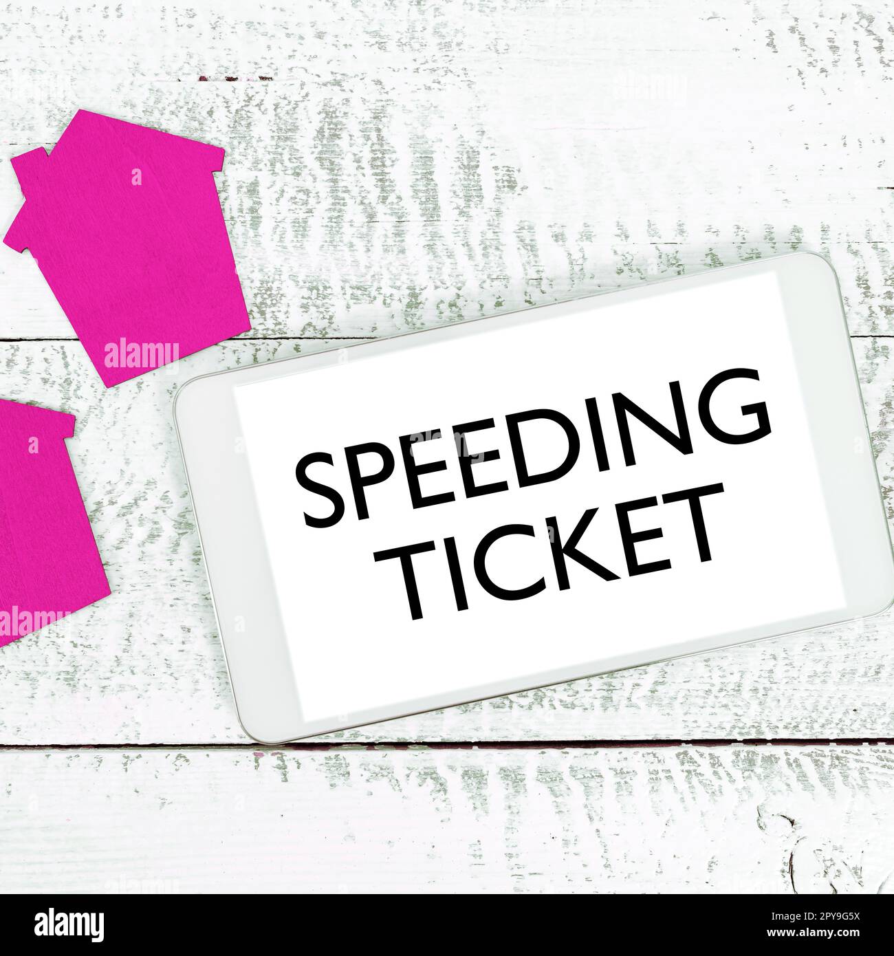 Writing displaying text Speeding Ticket. Business showcase ...