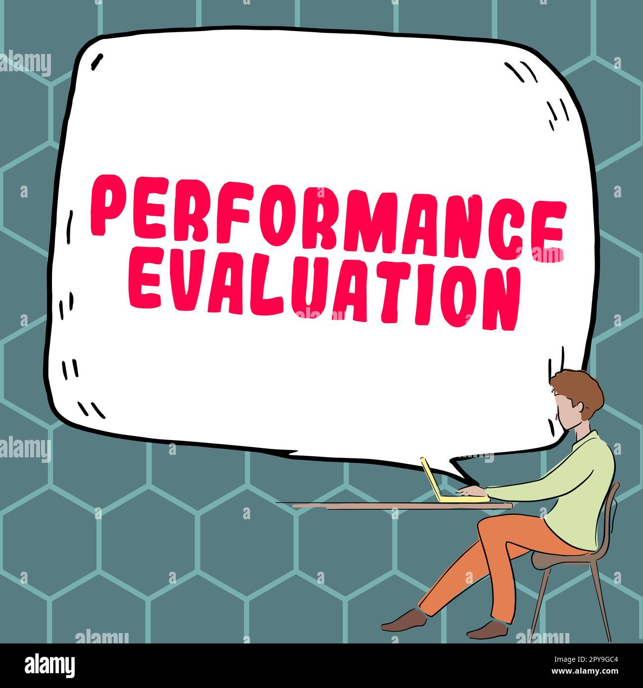 Text Sign Showing Performance Evaluation Business Overview The
