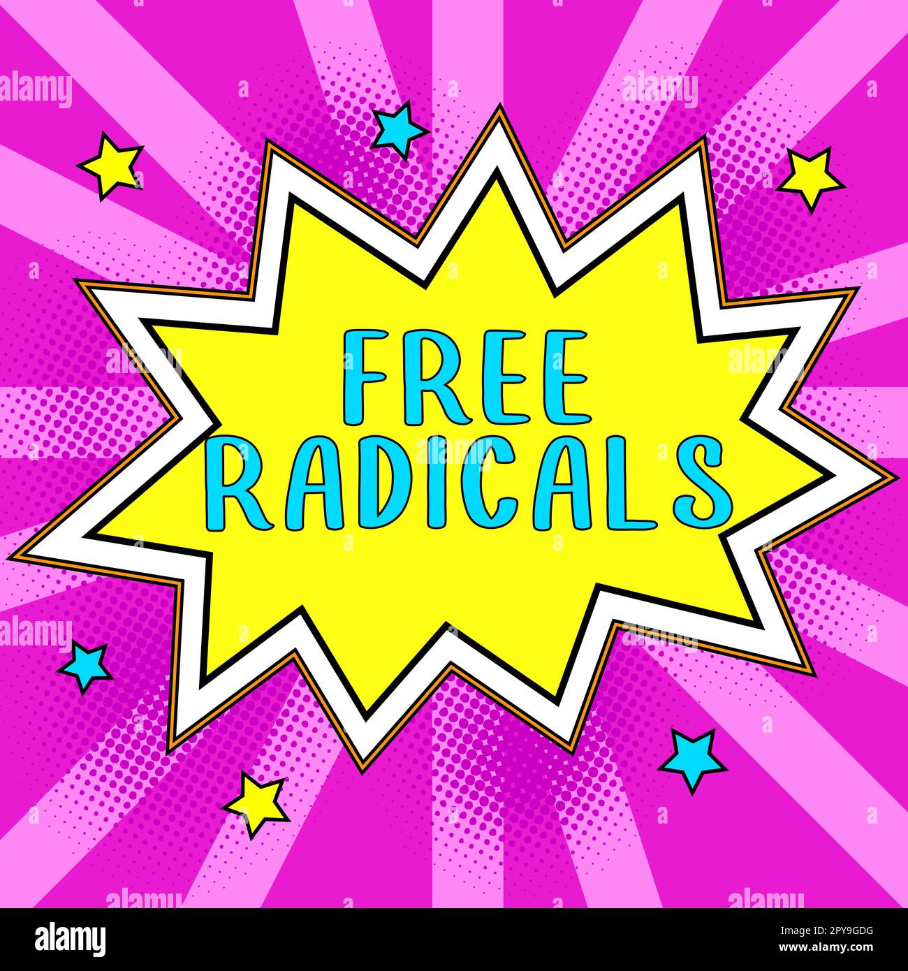 Sign displaying Free Radicals. Business concept produced in body by ...