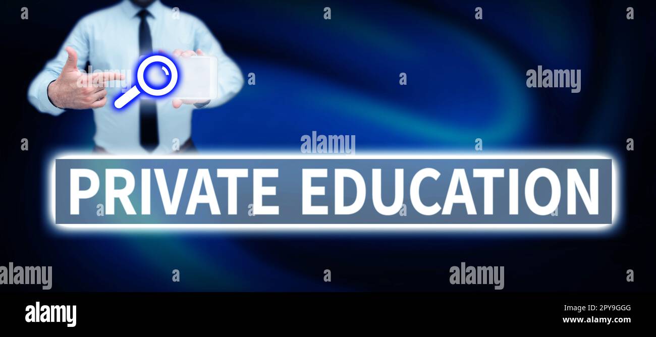 Conceptual display Private Education. Conceptual photo Belonging for ...
