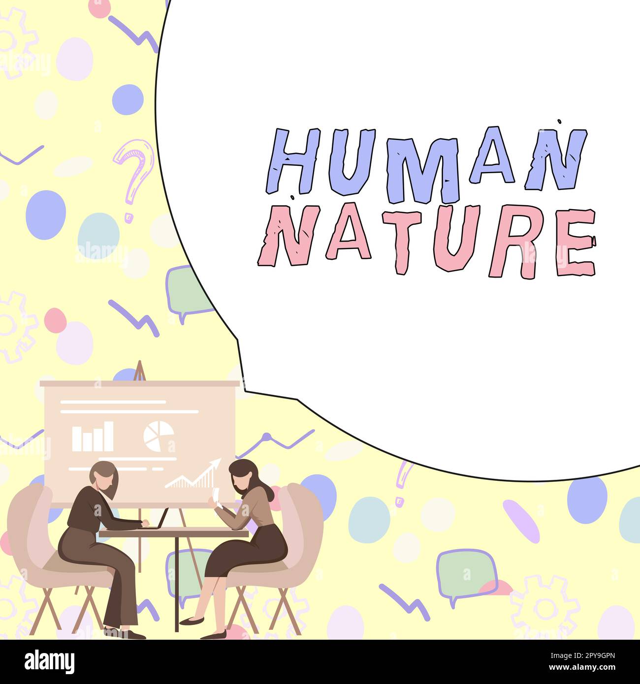 Hand writing sign Human Nature. Business showcase psychological ...