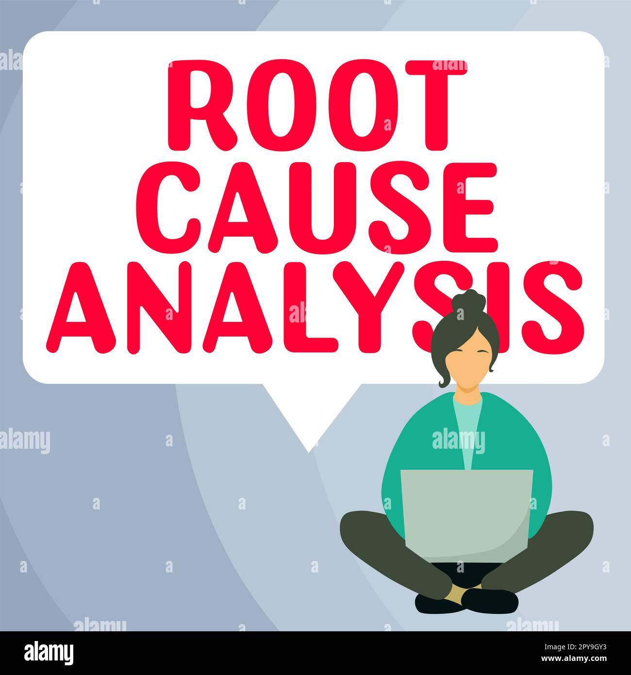 Handwriting text Root Cause Analysis. Concept meaning Method of Problem ...