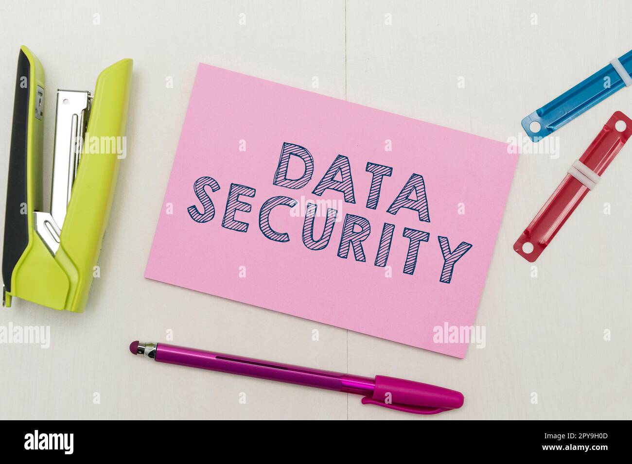 Writing Displaying Text Data Security Concept Meaning Confidentiality Disk Encryption Backups