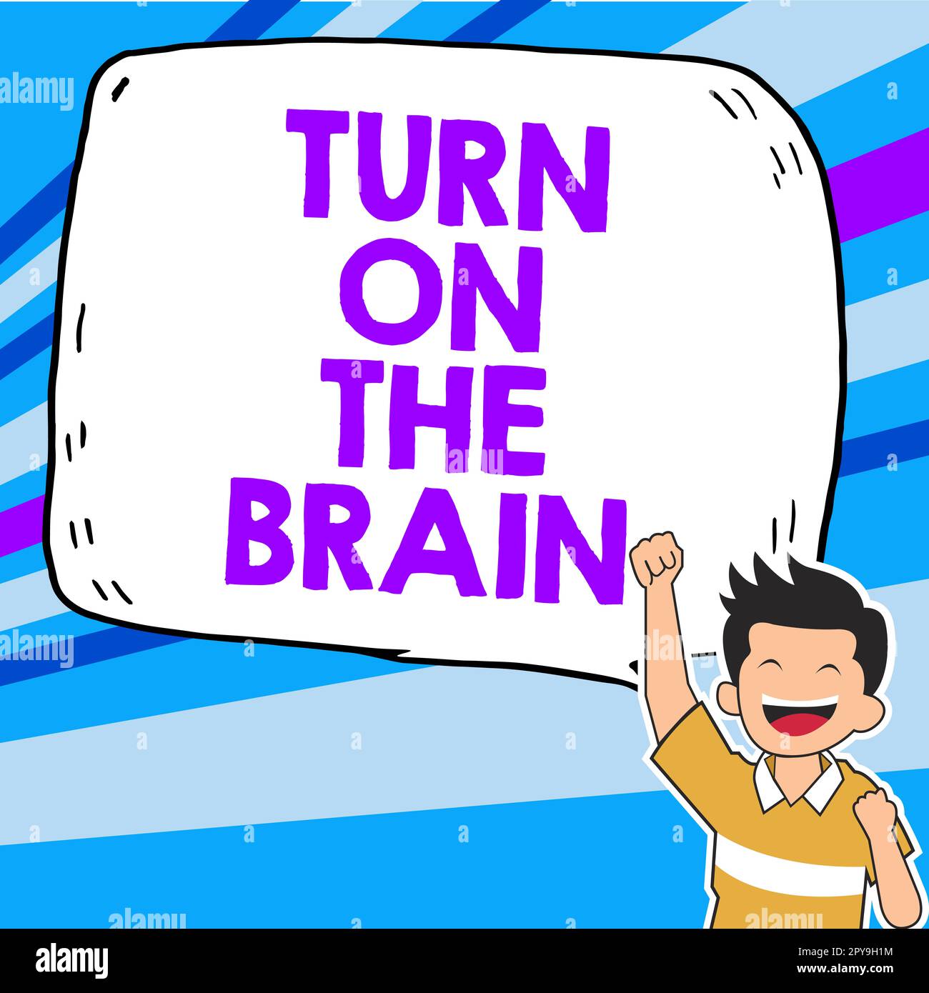 Writing displaying text Turn On The Brain. Word for Apply what you have ...