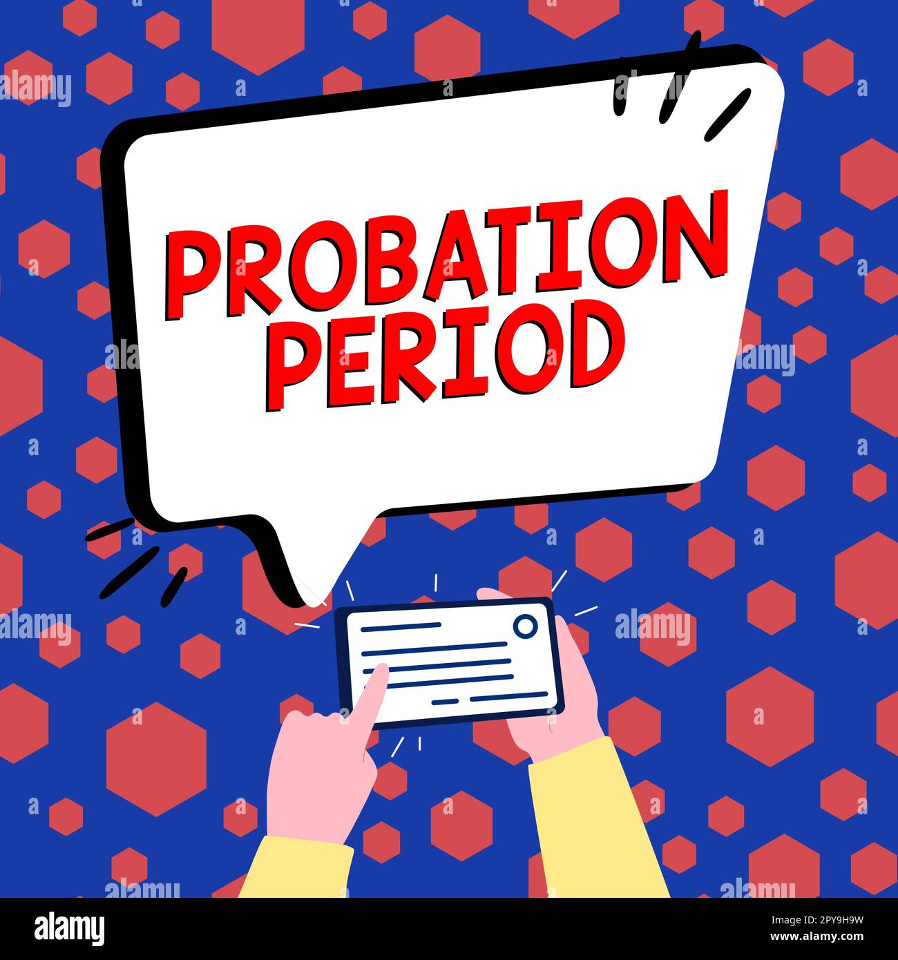 Inspiration showing sign Probation Period. Word Written on focused and ...