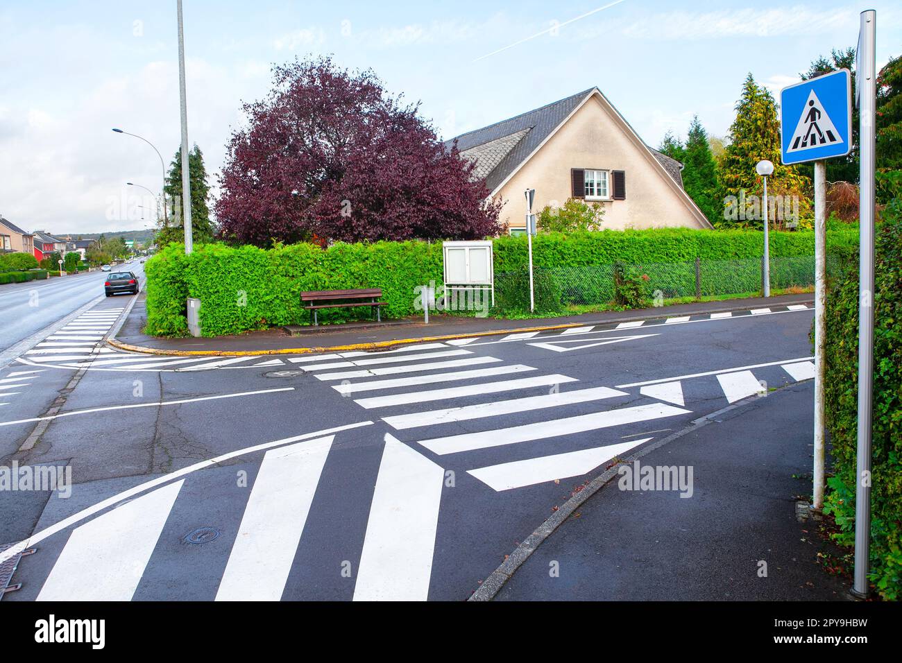 Road sign in luxembourg hi-res stock photography and images - Alamy