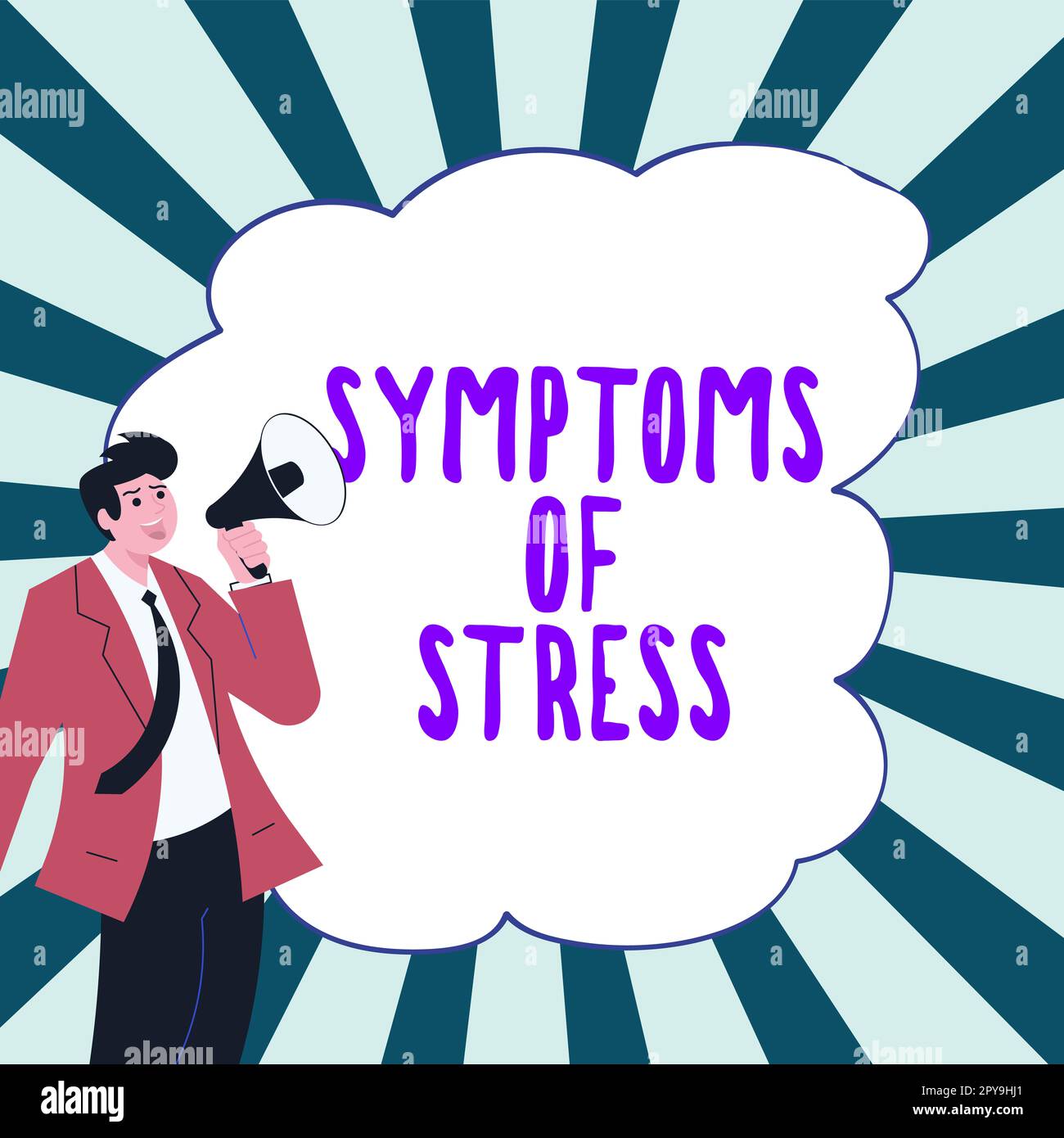 Writing displaying text Symptoms Of Stress. Word for serving as symptom ...