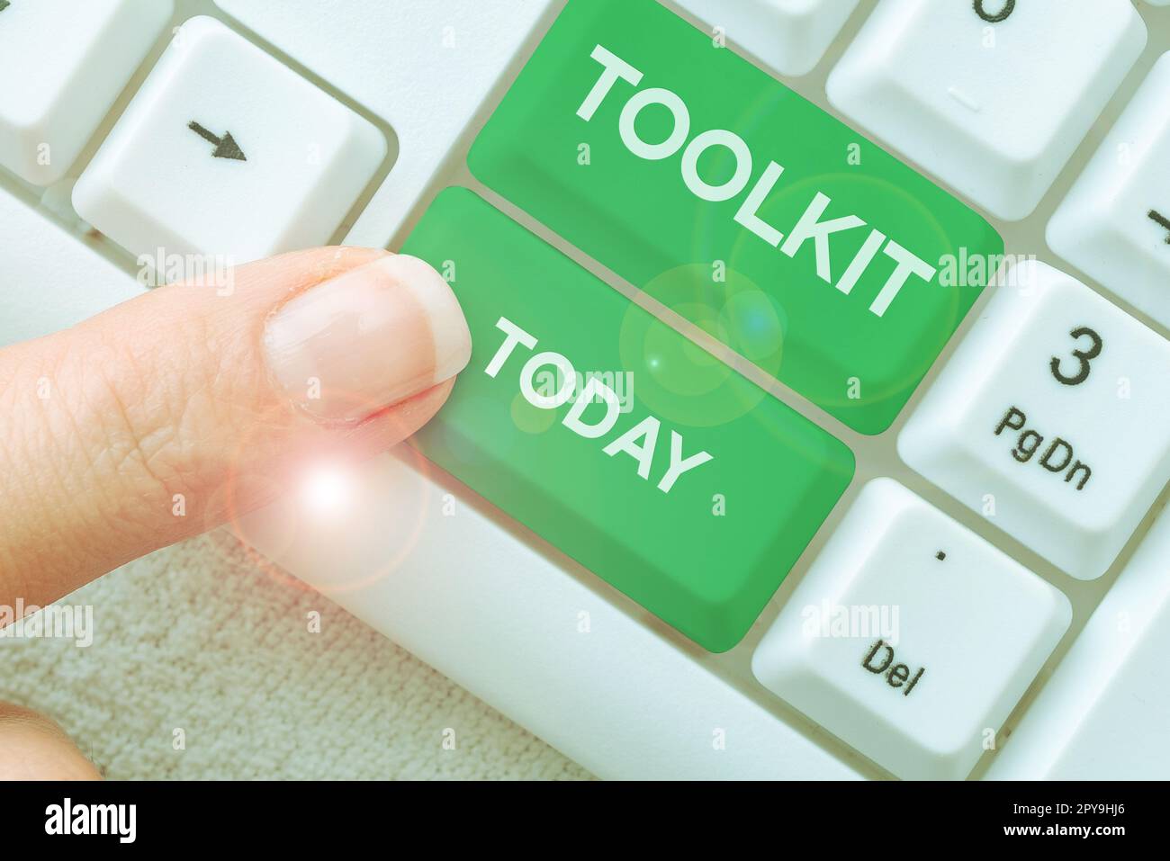 Text sign showing Toolkit. Concept meaning set of tools kept in a bag ...