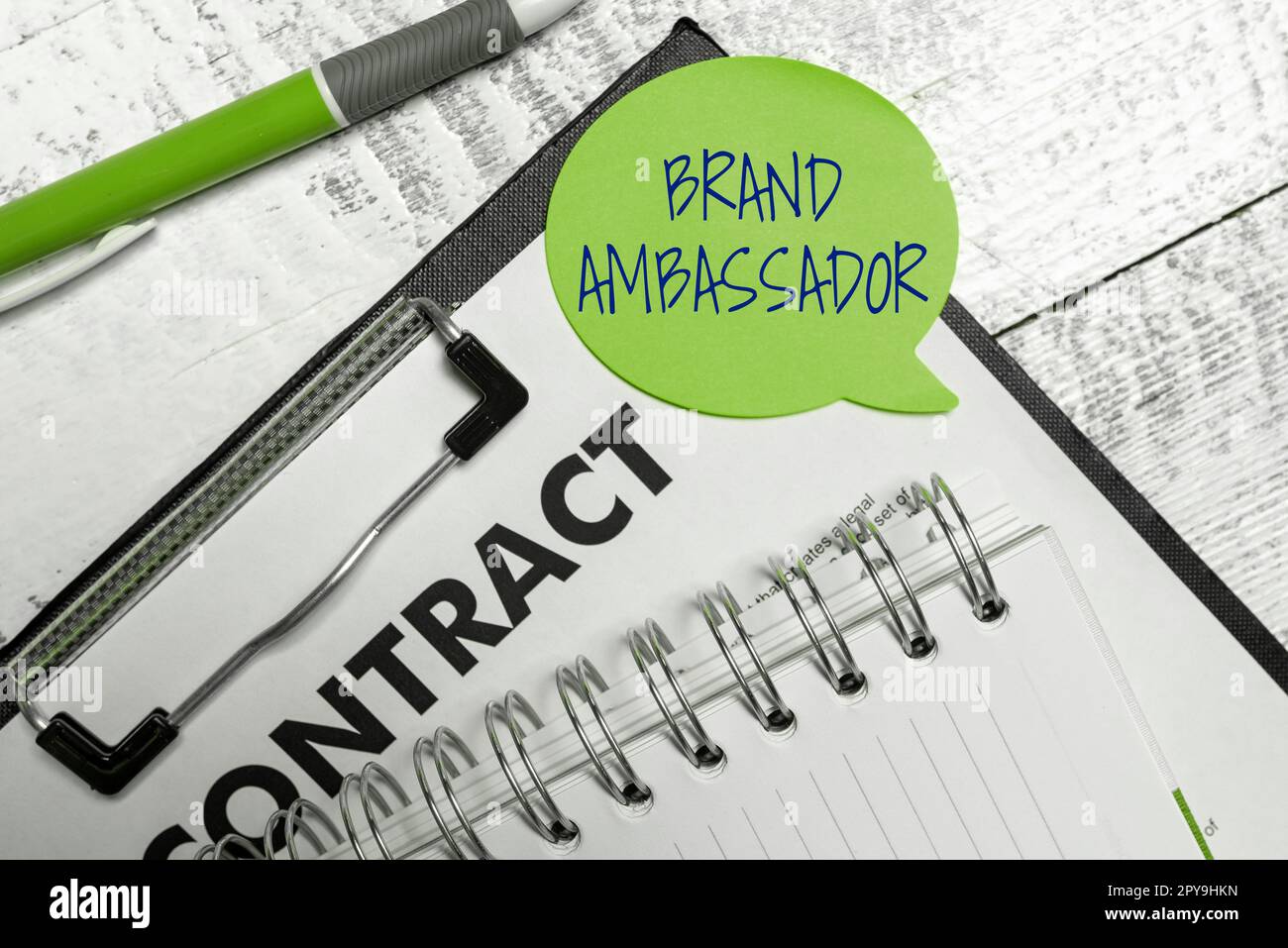 Text sign showing Brand Ambassador. Word Written on agent accredited as ...