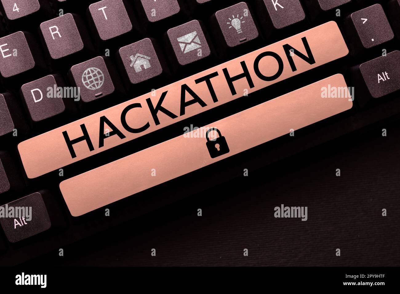 Writing displaying text Hackathon. Business concept event where large ... Writing displaying text Hackathon. Business concept event where large ...