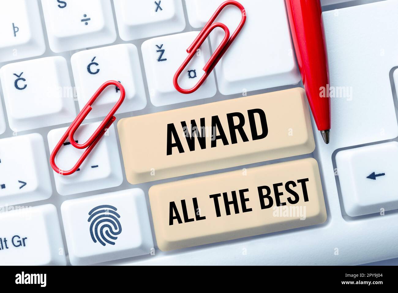 Text sign showing Award All The Best. Business concept Prize and other ...