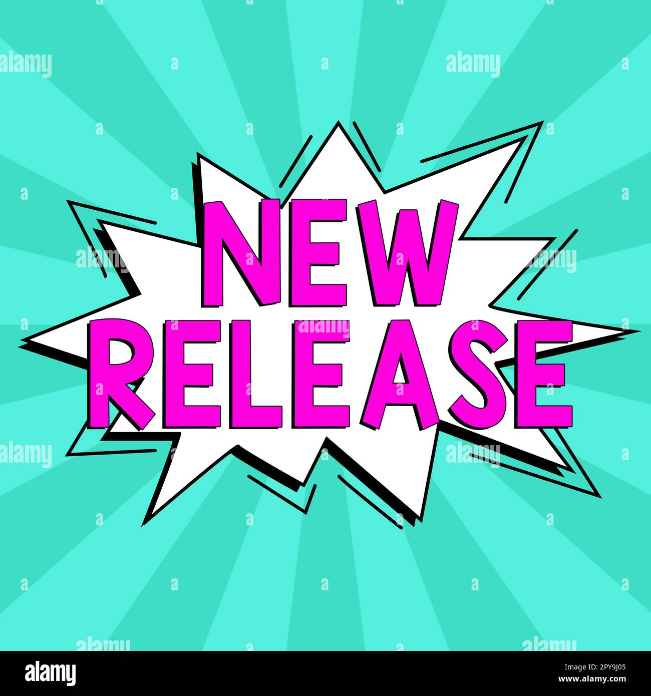 Inspiration showing sign New Release. Business showcase announcing ...