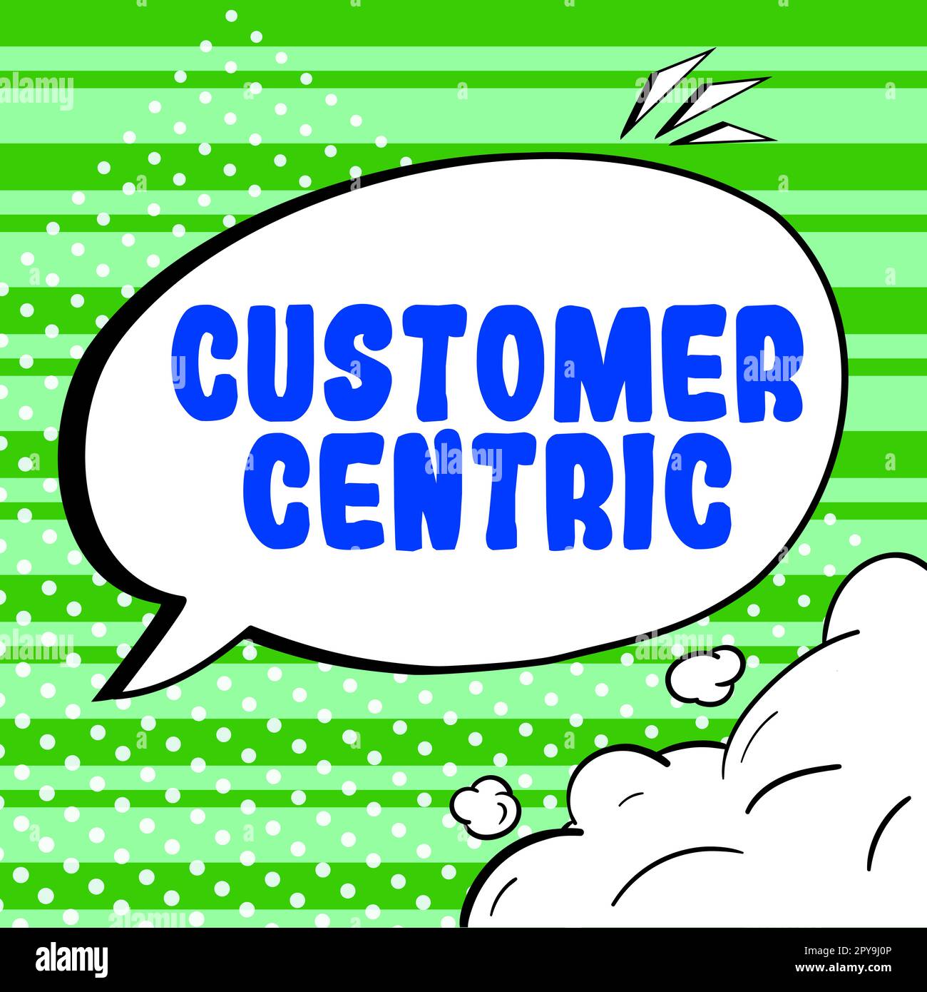 Handwriting text Customer Centric. Conceptual photo process of looking ...