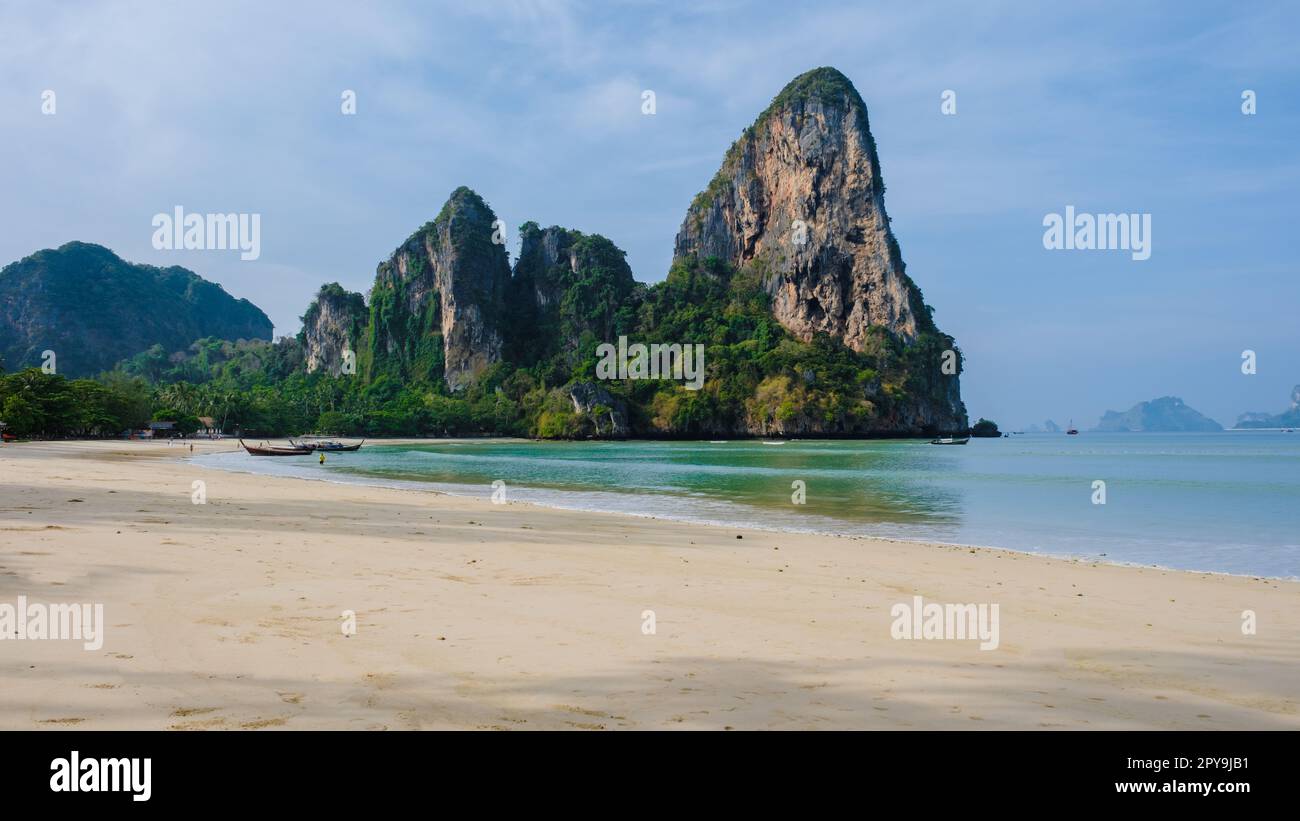 Railay Beach Krabi Thailand, the tropical beach of Railay Krabi ...