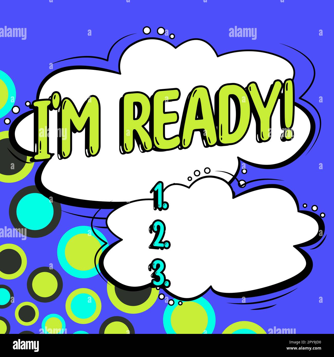 Handwriting text I'M Ready 1,2,3. Word for Help showing a route ...