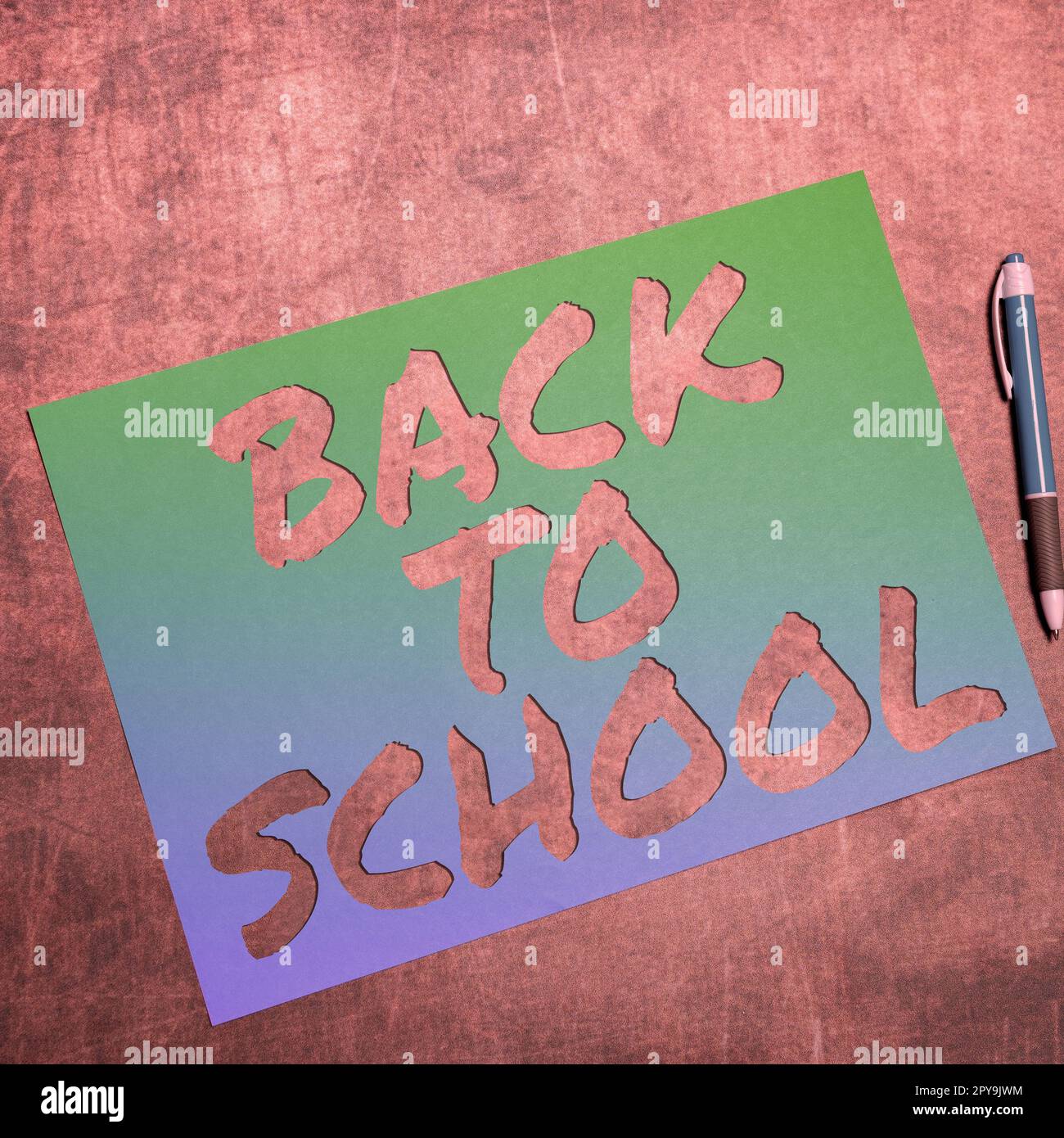 Handwriting text Back To School. Concept meaning New Teachers Friends ... Handwriting text Back To School. Concept meaning New Teachers Friends ...
