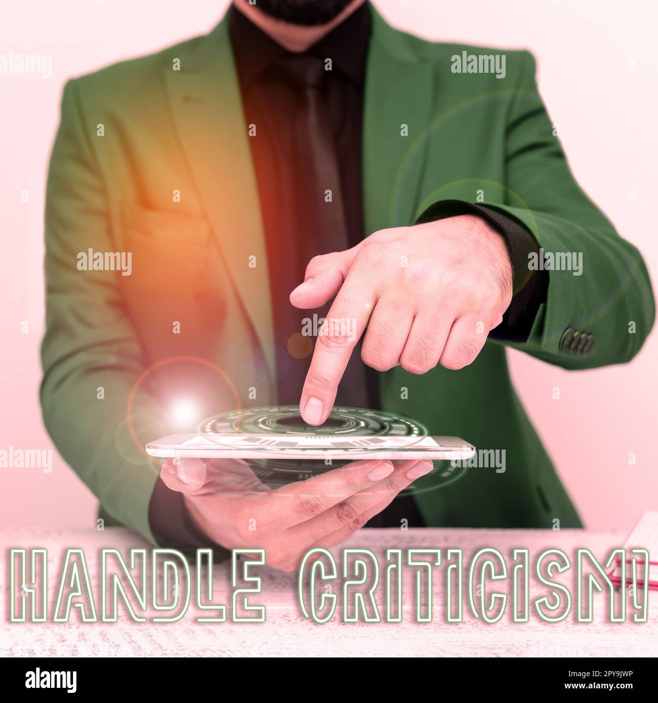 Sign displaying Handle Criticism. Word Written on process of ... Sign displaying Handle Criticism. Word Written on process of ...
