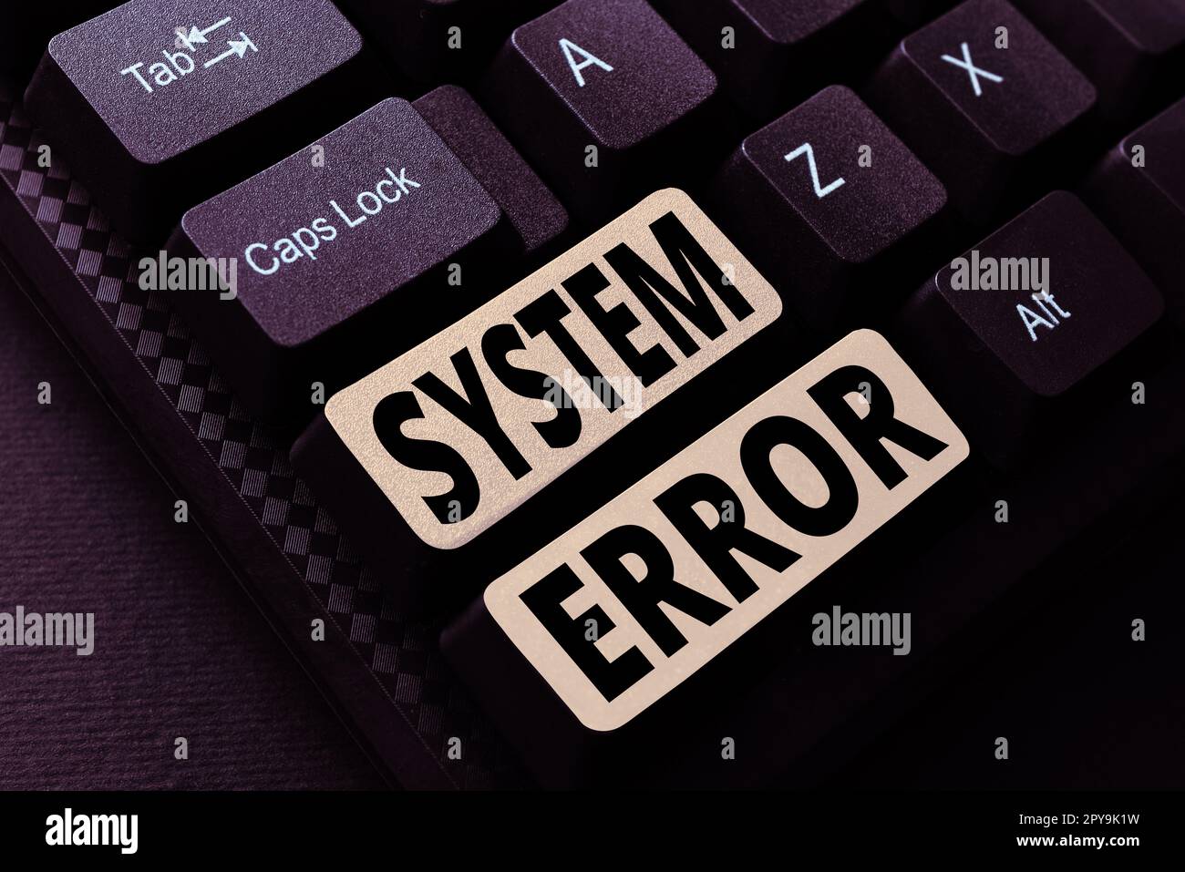 Text showing inspiration System Error. Business showcase Technological failure Software collapse ...