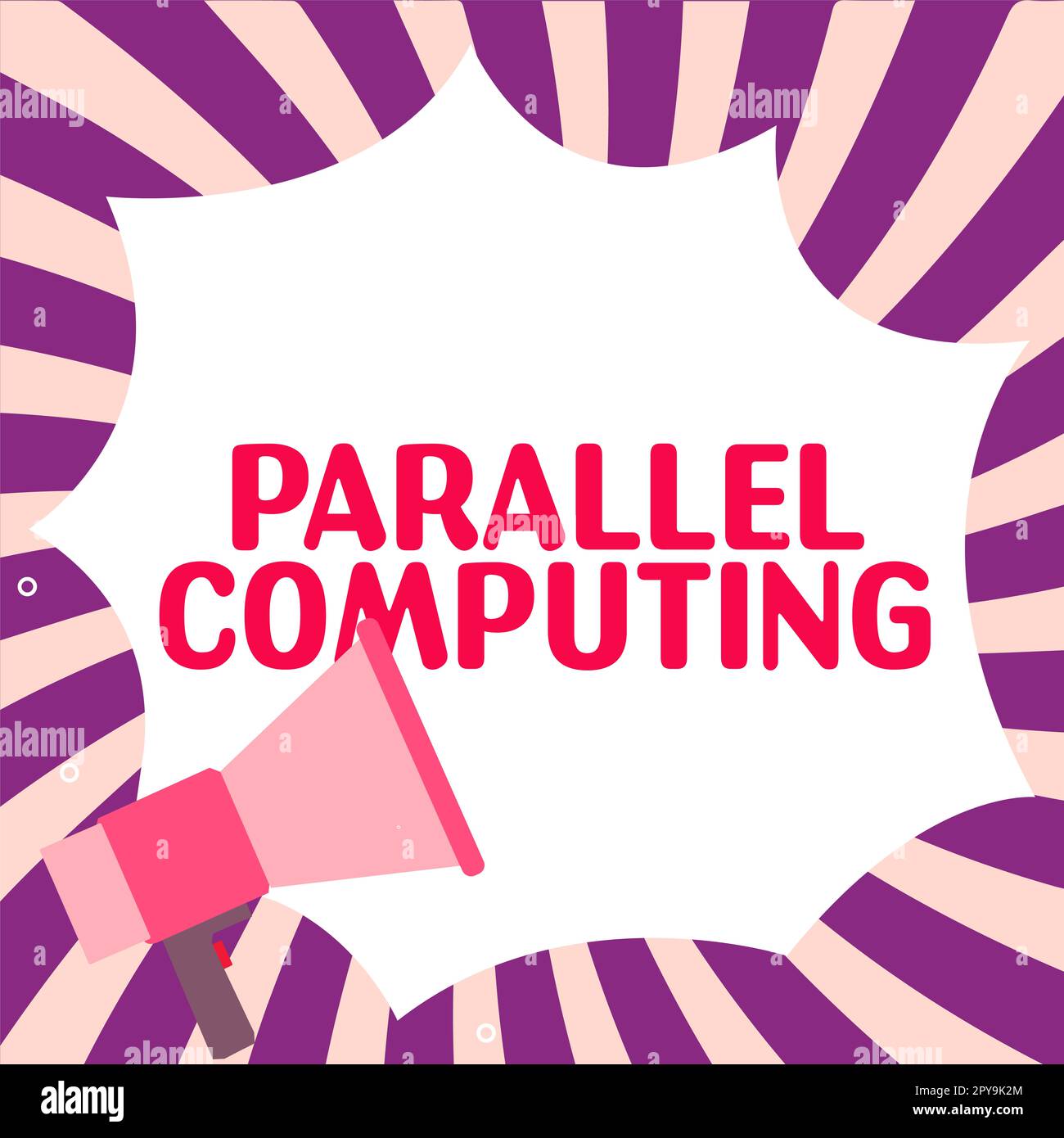 Text Showing Inspiration Parallel Computing Internet Concept Simultaneous Calculation By Means