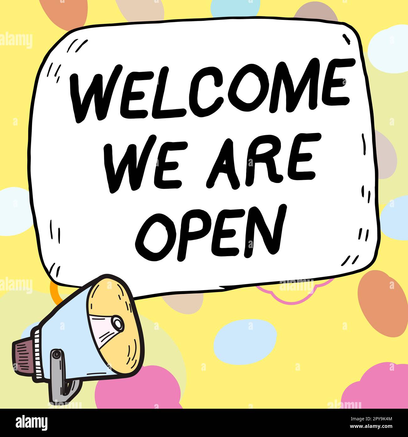 Inspiration showing sign Welcome We Are Open. Business approach ...