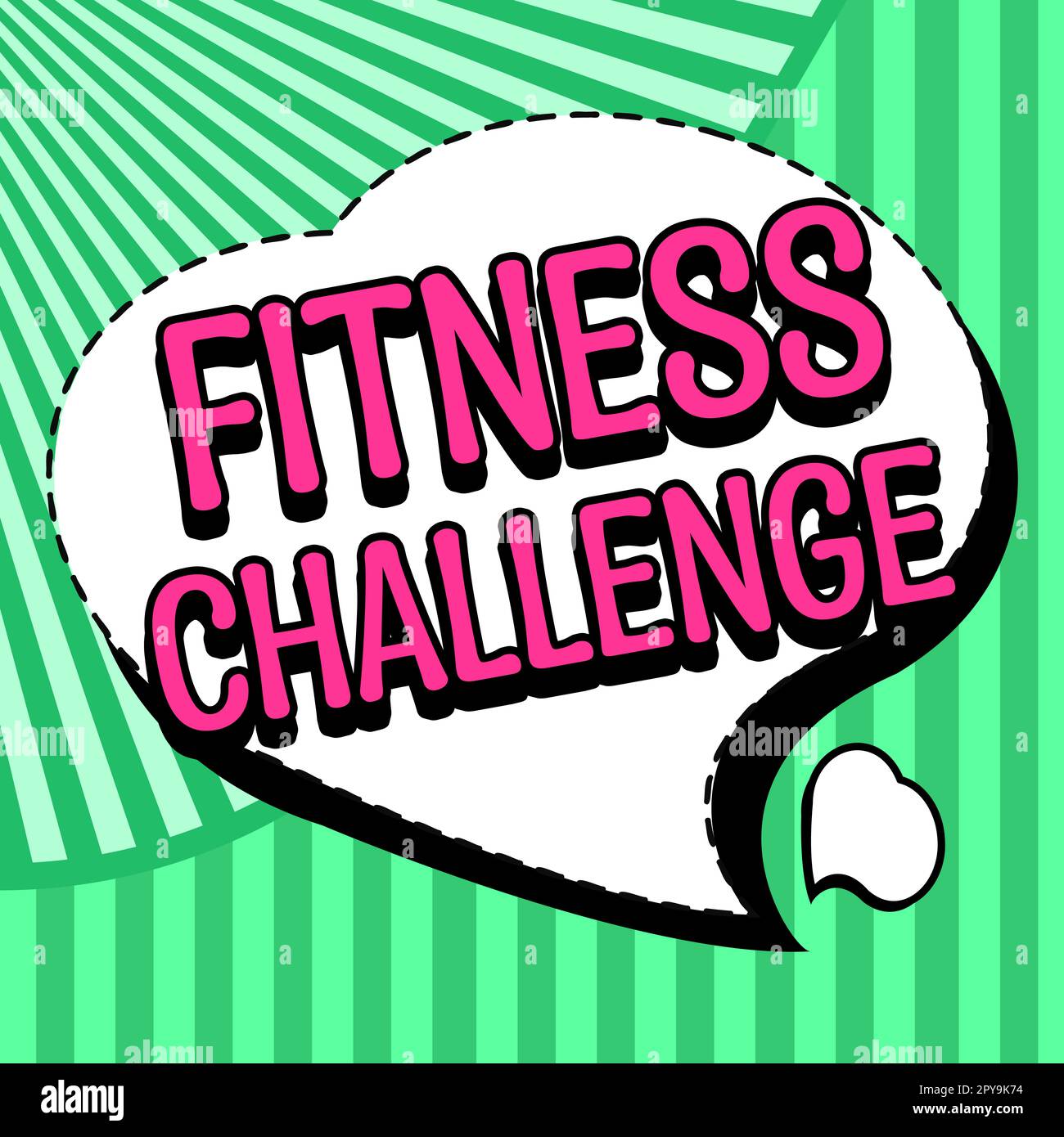 Hand writing sign Fitness Challenge. Business concept condition of ...