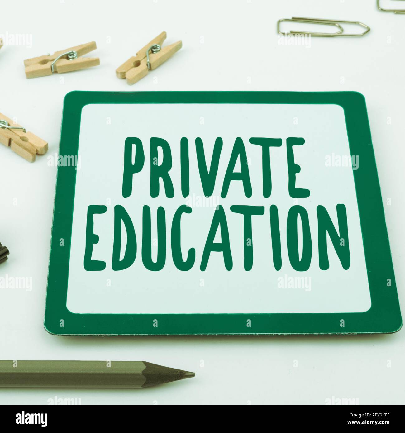 Conceptual caption Private Education. Internet Concept Belonging for ...
