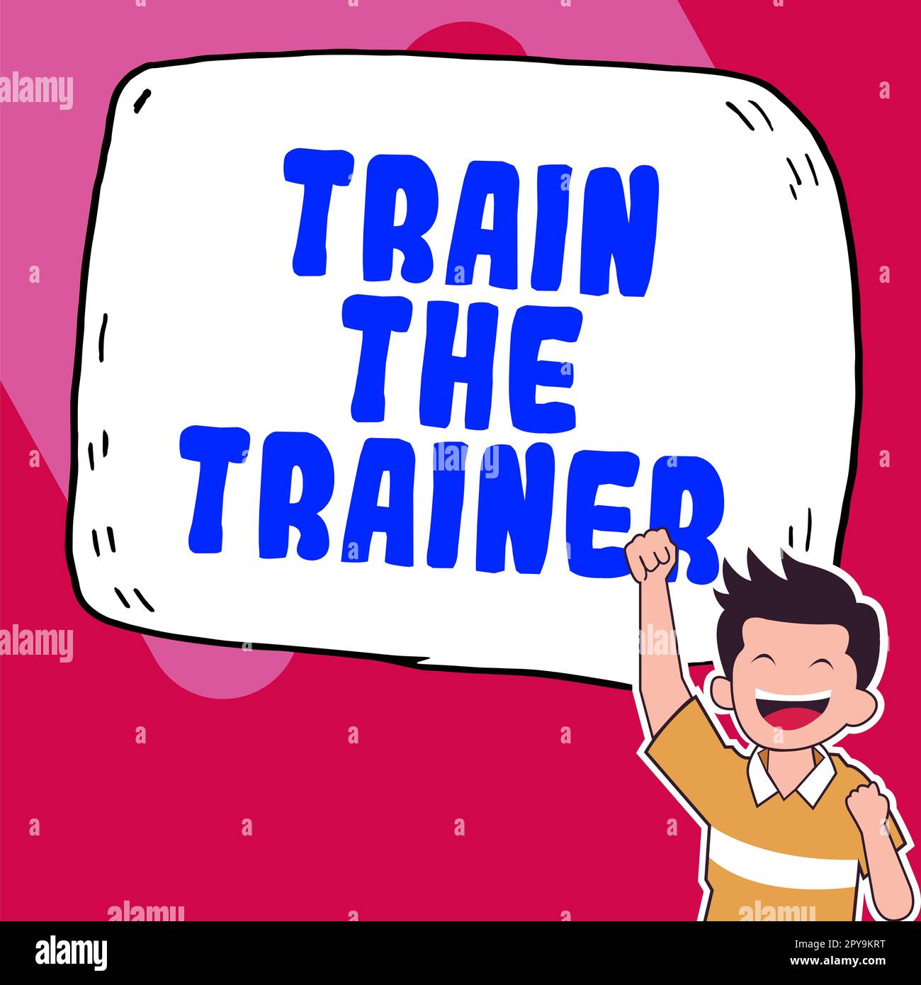 Writing displaying text Train The Trainer. Business overview identified ...