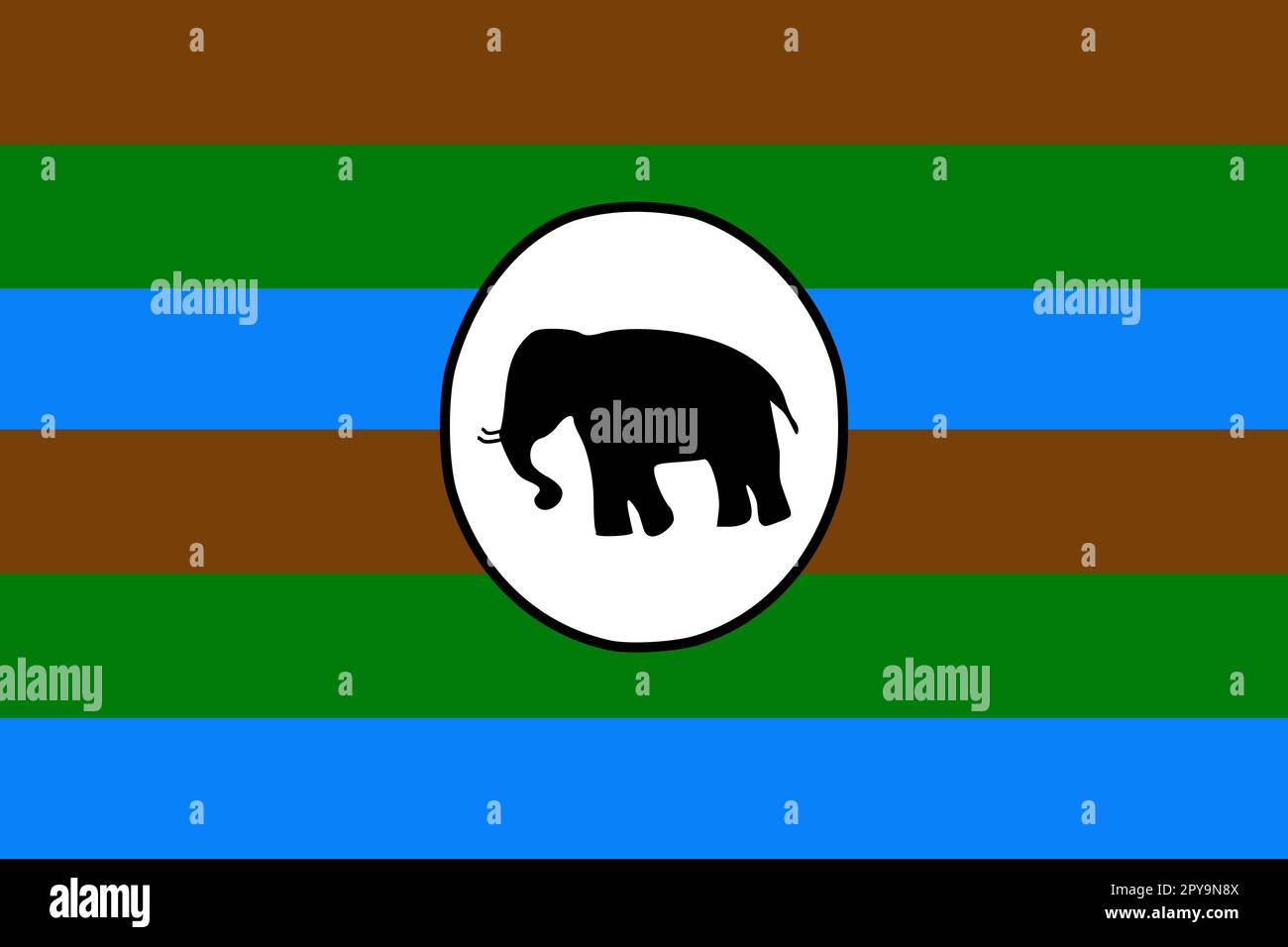 flag of Nilo Saharan peoples Acholi people. flag representing ethnic ...