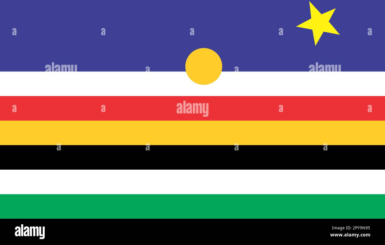 flag of Nilo Saharan peoples Shilluk people. flag representing ethnic group or culture, regional ...