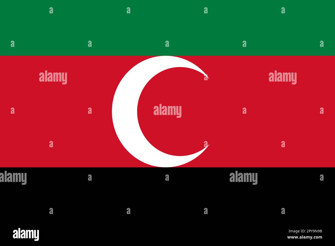 flag of Nilo Saharan peoples Fur people. flag representing ethnic group ...