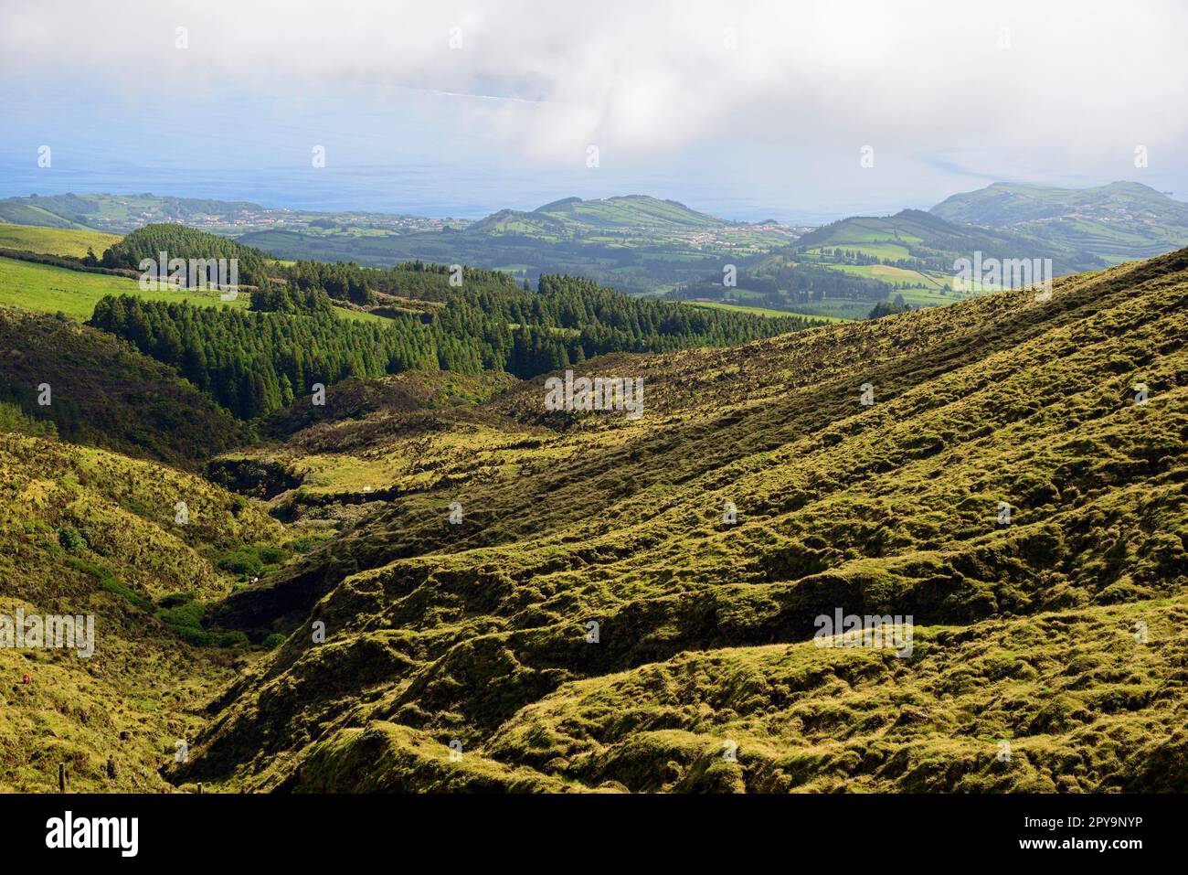 Caldera (Caldeira) of Faial, Faial, Azores, Portugal Stock Photo - Alamy