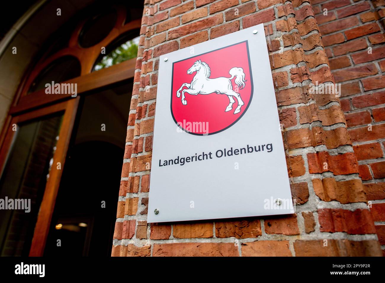 Oldenburg, Germany. 03rd May, 2023. A sign with the Lower Saxony state ...
