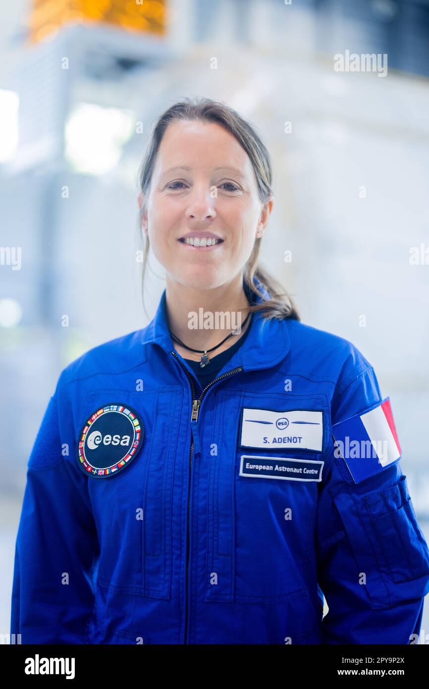 Cologne, Germany. 03rd May, 2023. Sophie Adenot from France, aspiring astronaut, is presented at ...
