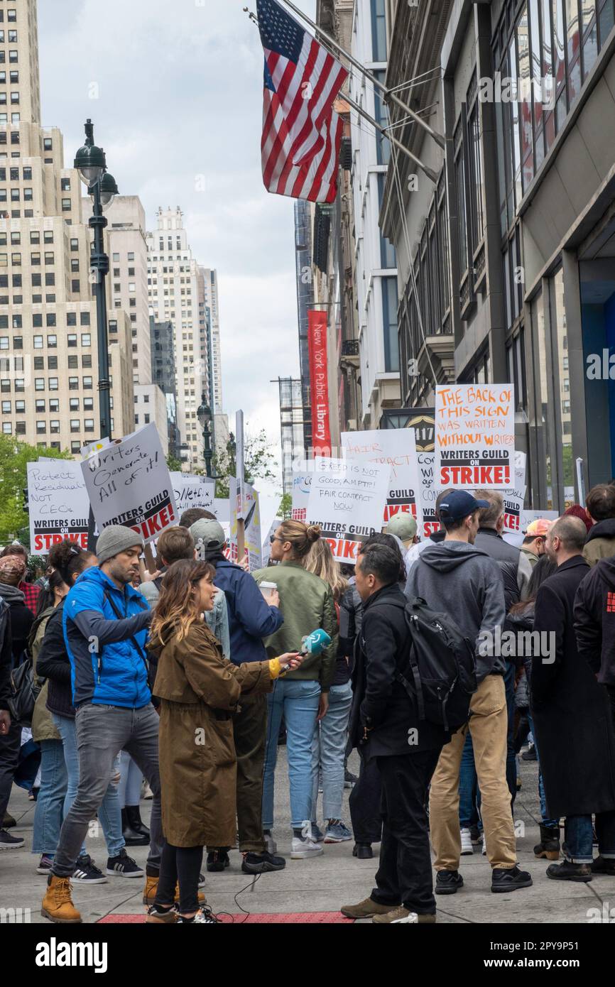 Press coverage is high for the Writers Guild of America's strike, 2023 ... Press coverage is high for the Writers Guild of America's strike, 2023 ...
