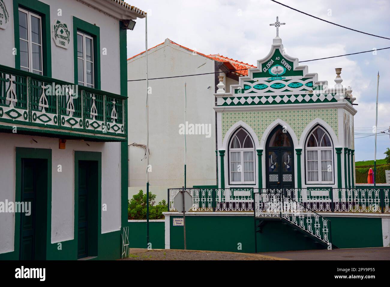 Holy Spirit Temple, Altares, Terceira, Azores, Portugal, Imperio Stock ...