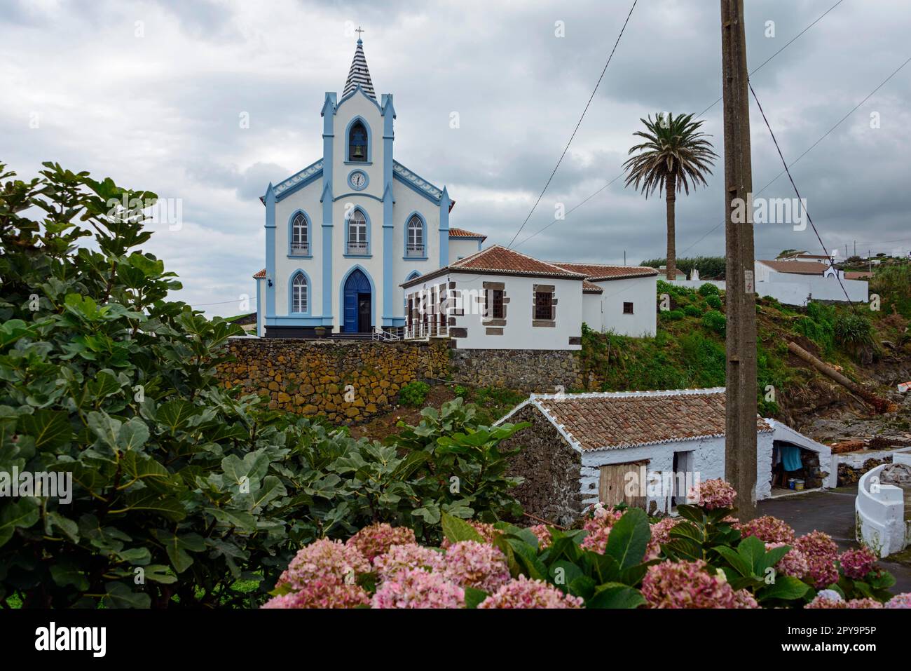 Church, Igreja de Sao Roque dos, Altares, Terceira, Azores, Portugal ...