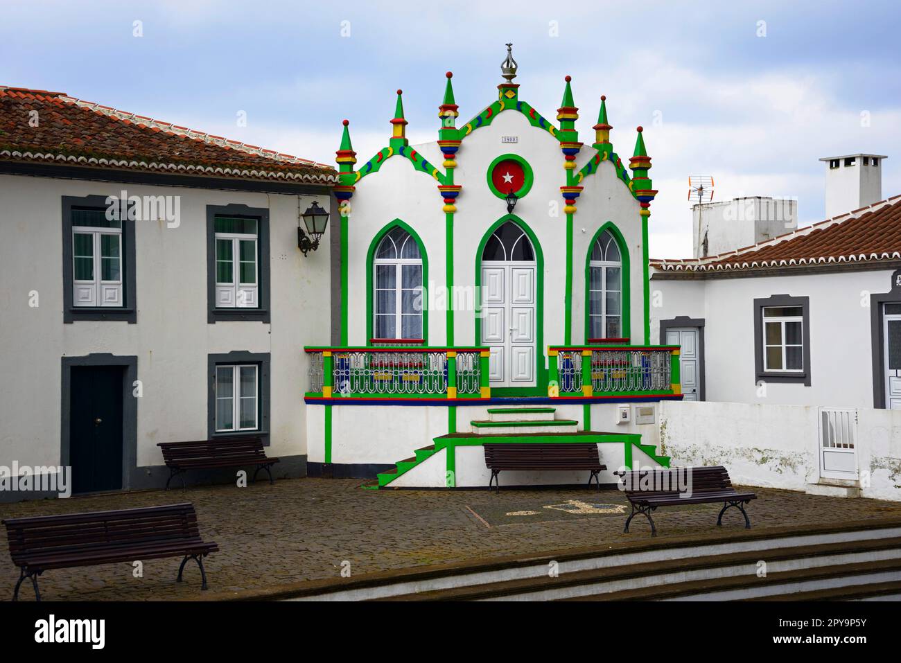 Holy Spirit Temple, Serreta, Terceira, Azores, Portugal, Imperio Stock ...