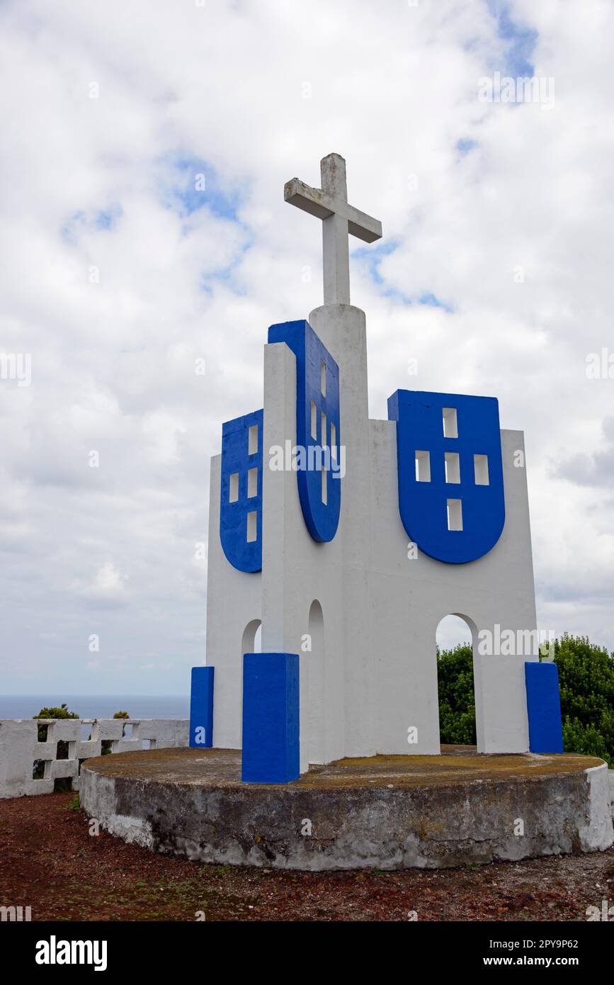 Monument, Altares, Terceira, Azores, Portugal, Miradouro do Pico Matias ...