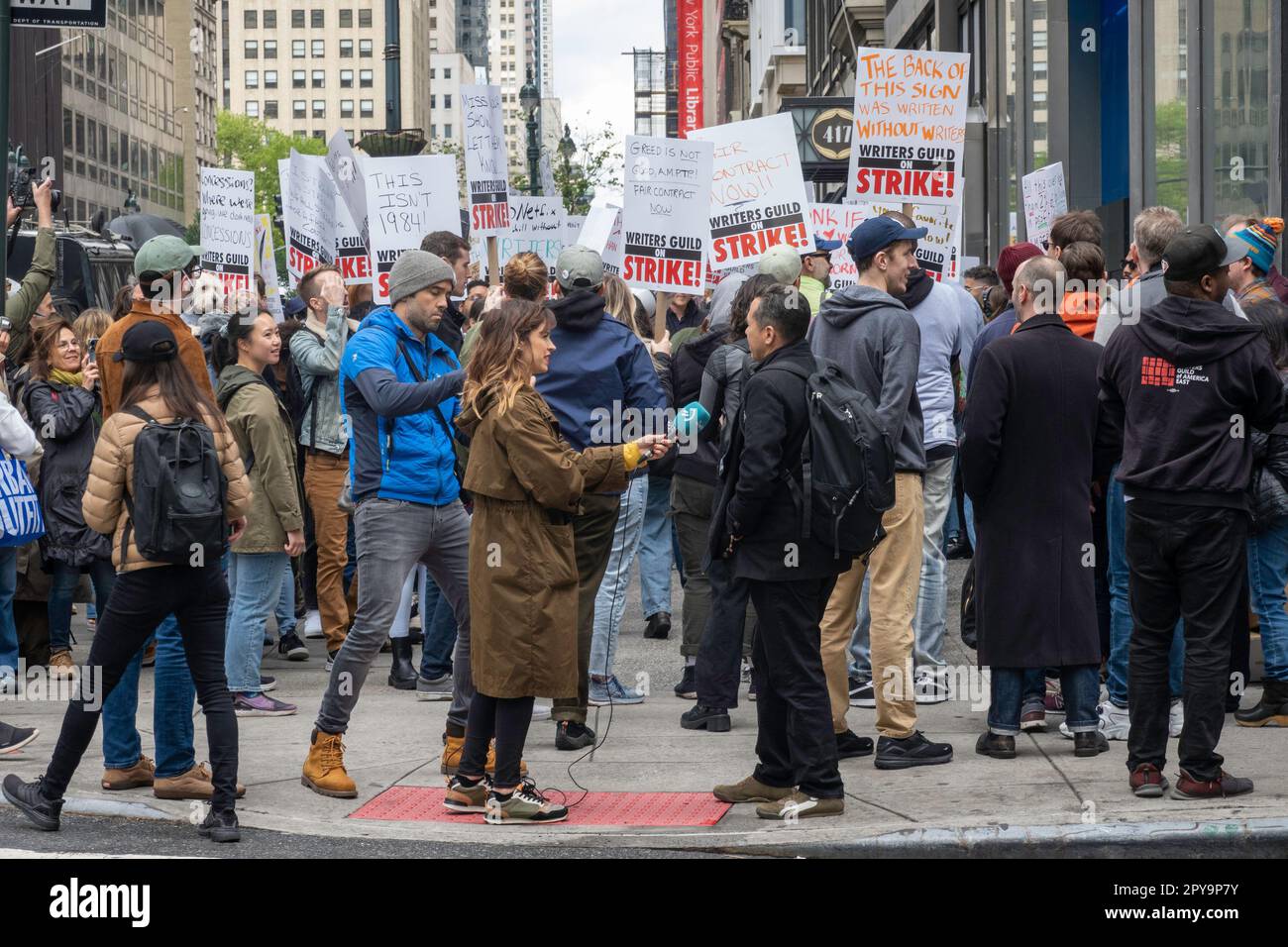 Press coverage is high for the Writers Guild of America's strike, 2023 ... Press coverage is high for the Writers Guild of America's strike, 2023 ...