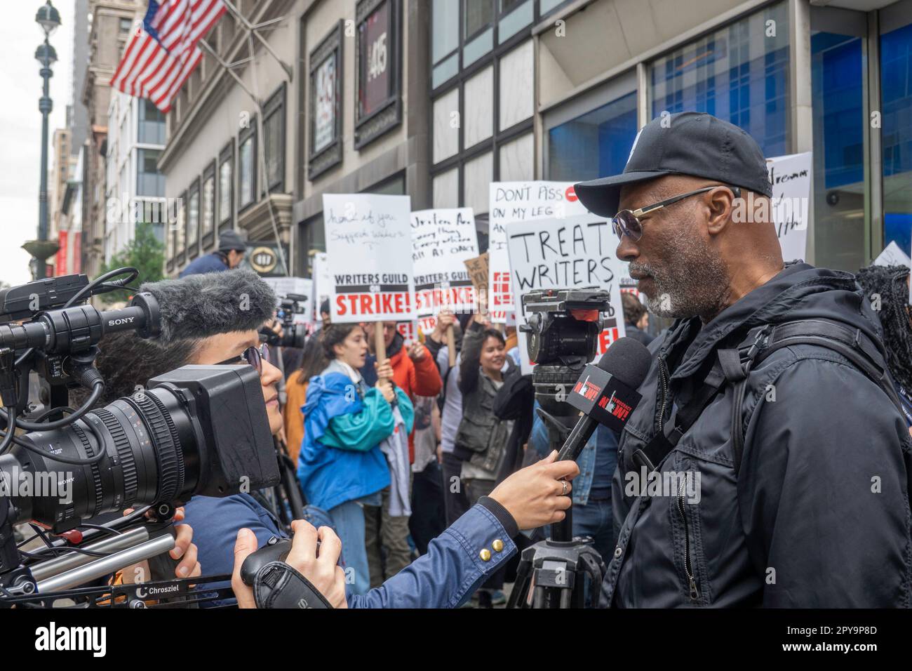 Press coverage is high for the Writers Guild of America's strike, 2023 ...