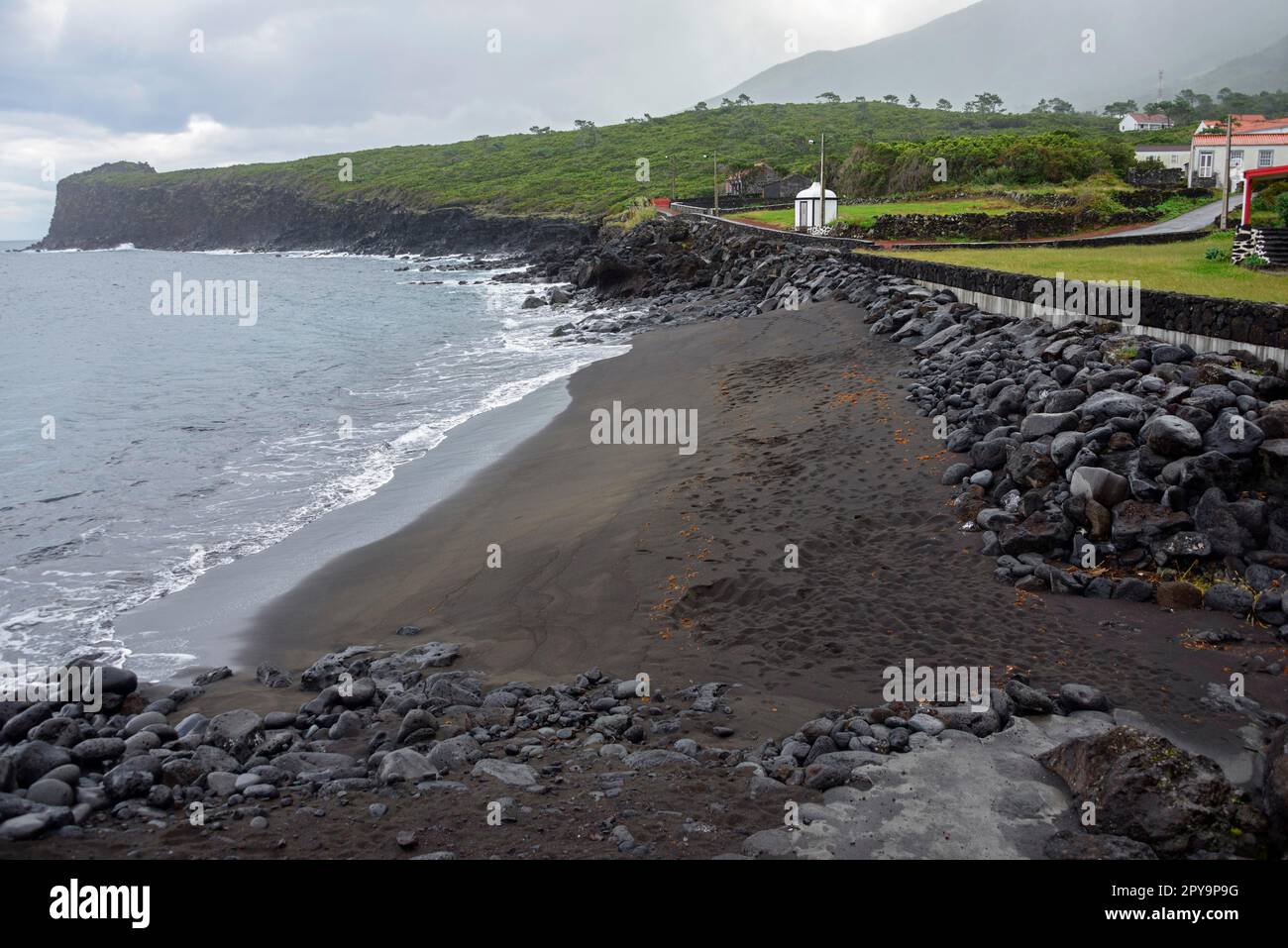 Beach, Prainha do Norte, Pico, Azores, Portugal, Baia de Areia Stock ...