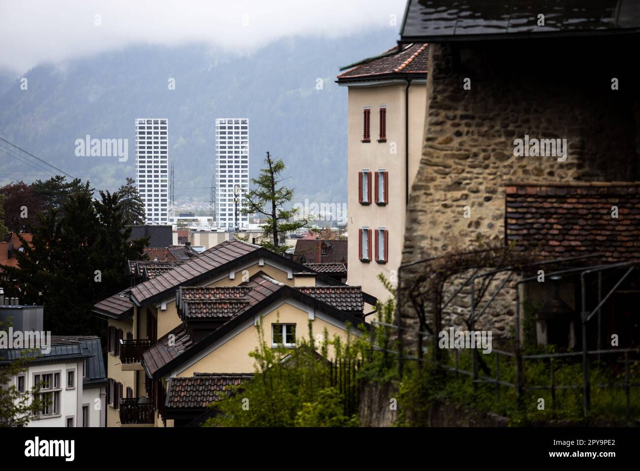 chur city in switzerland Stock Photo - Alamy
