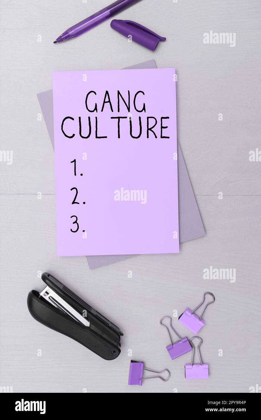 Conceptual display Gang Culture. Business approach particular ...
