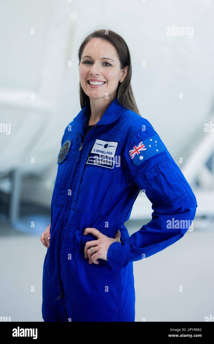 Cologne, Germany. 03rd May, 2023. Katherine Bennell-Pegg from Australia, aspiring astronaut ...