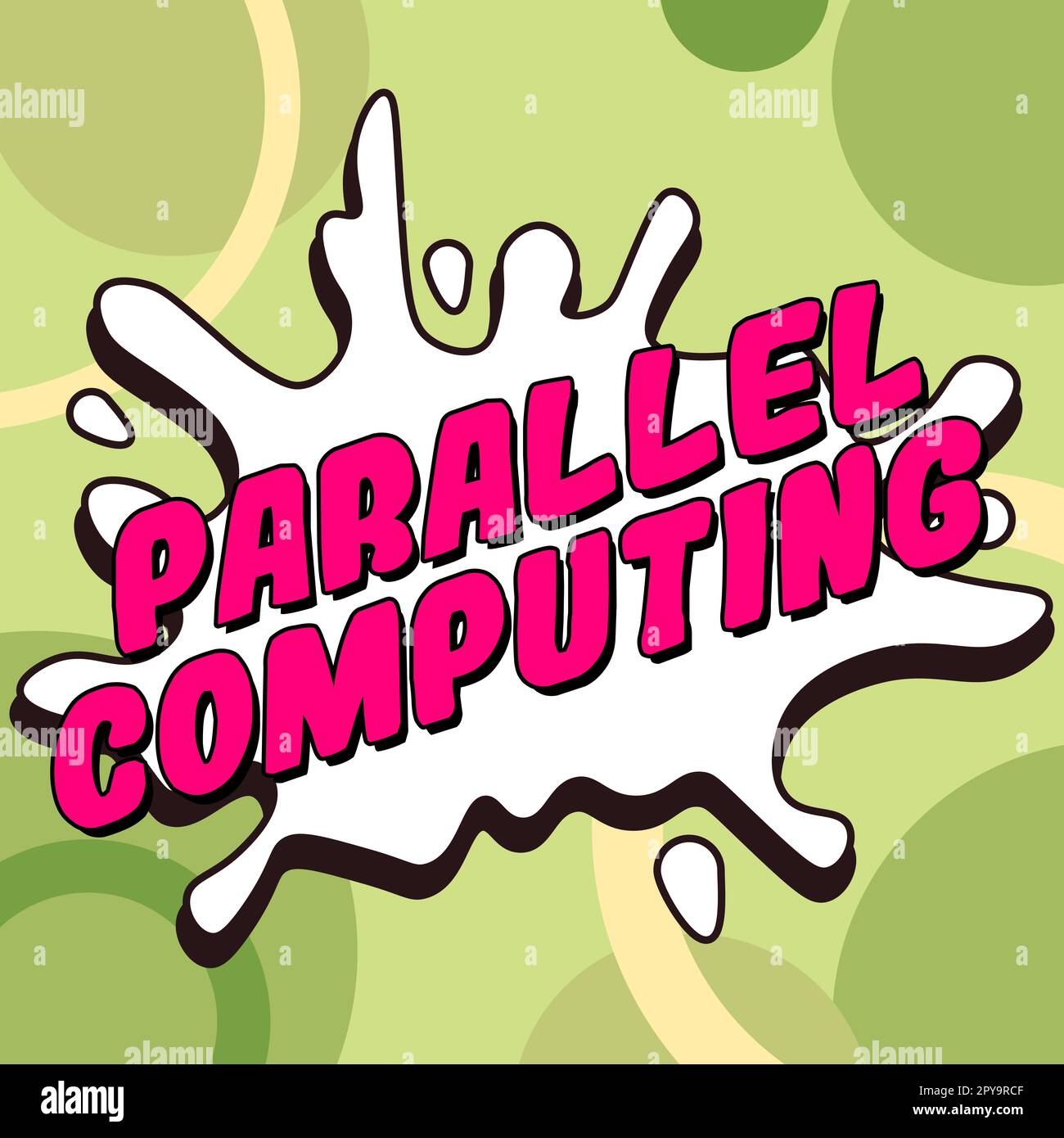 Text showing inspiration Parallel Computing. Business concept simultaneous calculation by means ...