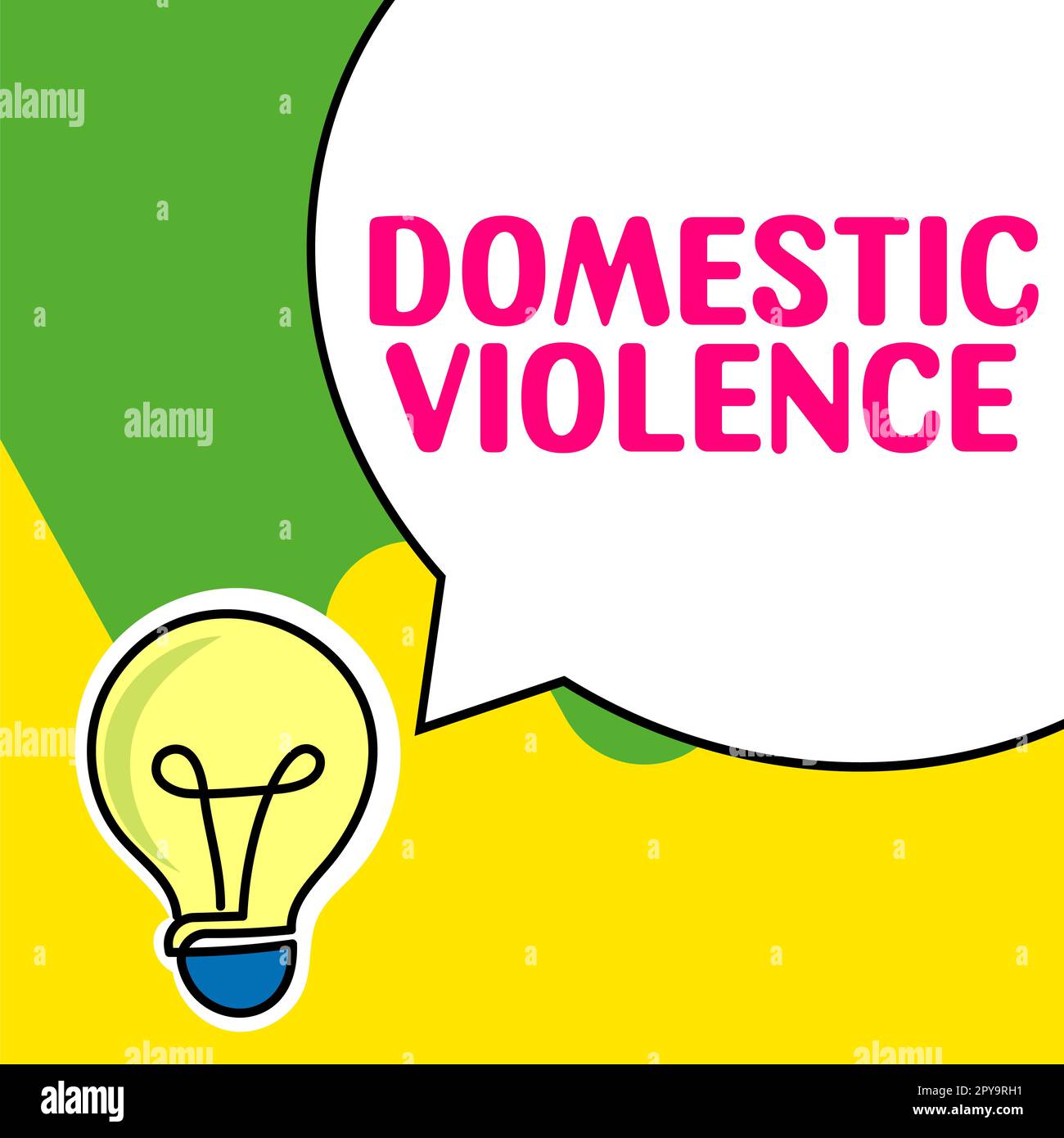 Sign displaying Domestic Violence. Business concept violent or abusive ...