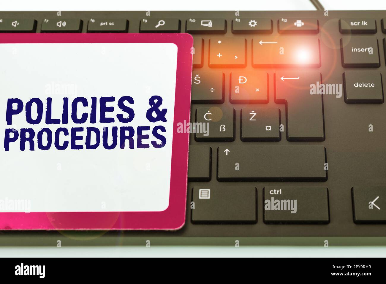 Text sign showing Policies Procedures. Conceptual photo list of rules ...