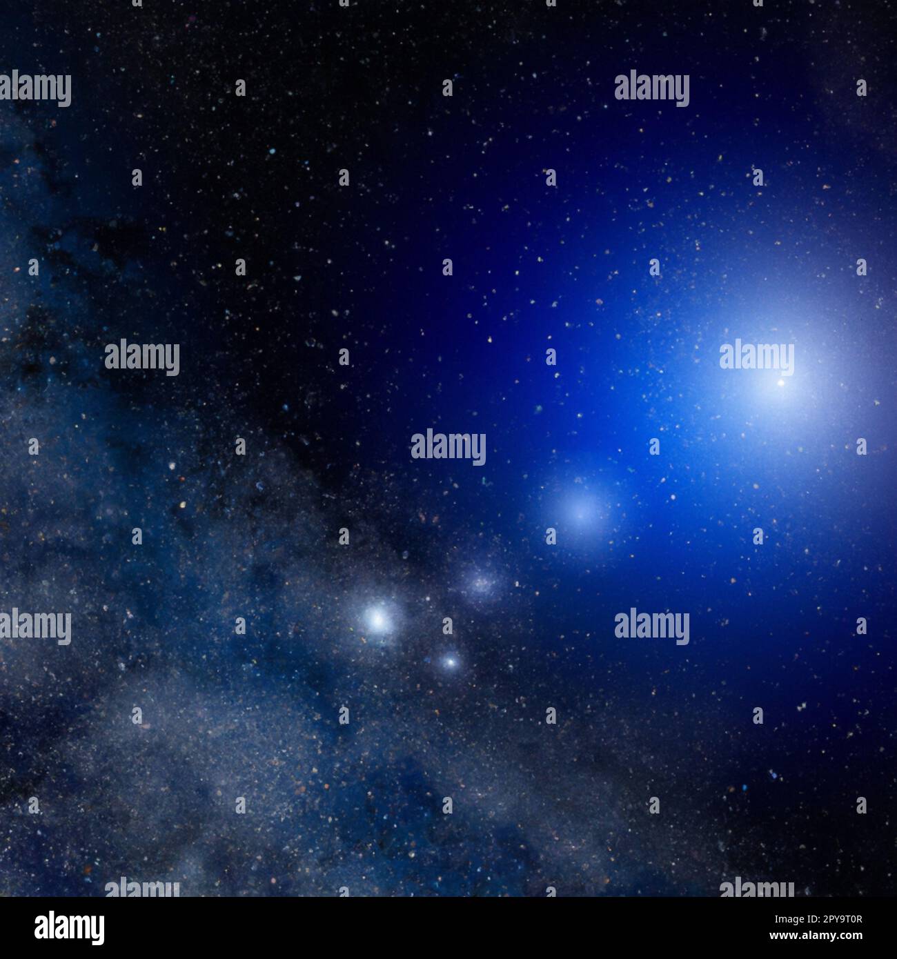 Outer space, Universe. Celestial asteroids, satellites, planets and ...