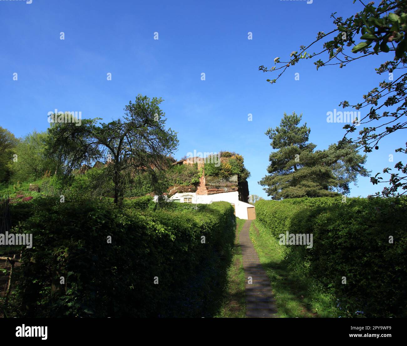 Holy Austin rock houses, Kinver, Staffordshire, England, UK Stock Photo ...