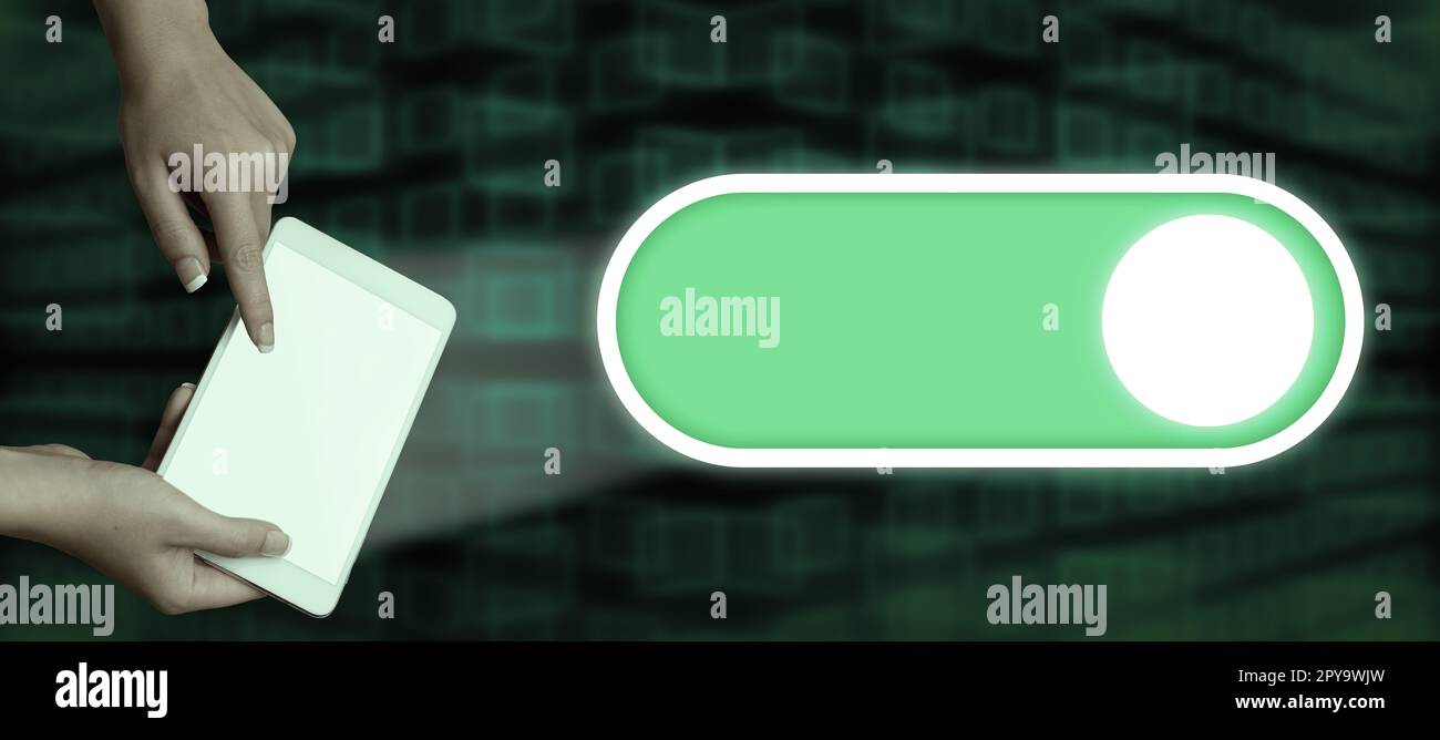 Two Hands Holding mobile phone and press on screen. Cellphone ...